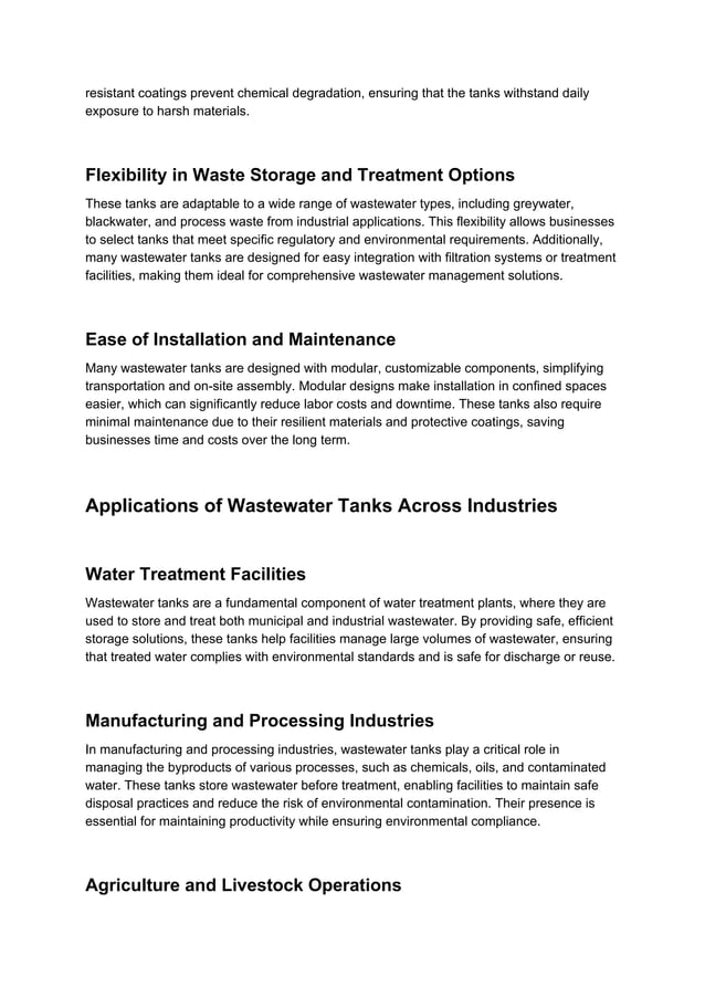 The Essential Guide to Wastewater Tanks_ Features, Benefits, and Applications.docx