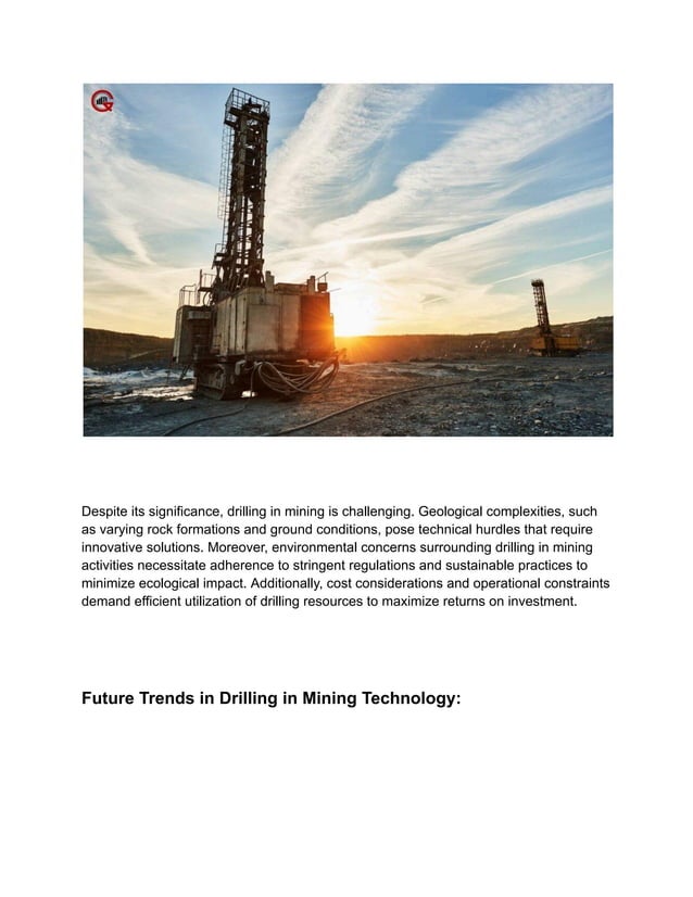 The Essential Role Of Drilling In Mining Operations.pdf | Geology | Science