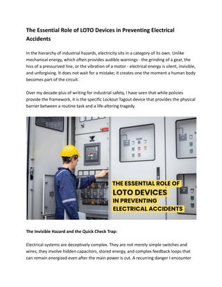 The Essential Role of LOTO Devices in Preventing Electrical Accidents ...