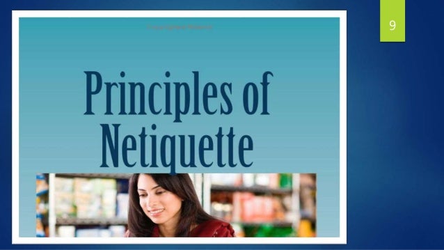 The essential rules of netiquette by Halina