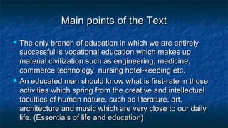 The essentials of education | PPT