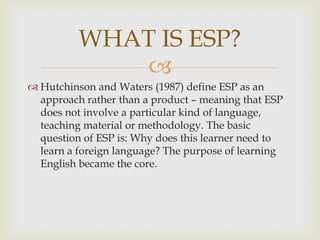 The essentials of esp methodology | PPTX