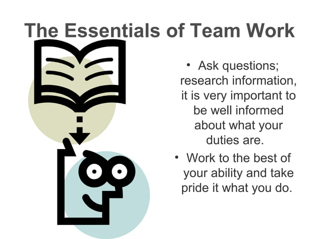 The essentials of team work power point | PPT