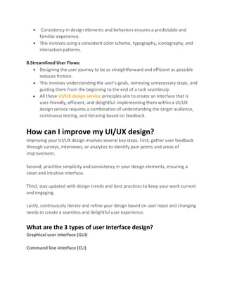 The Essential UIUX Designing Principles to Follow for Maintain Customer ...