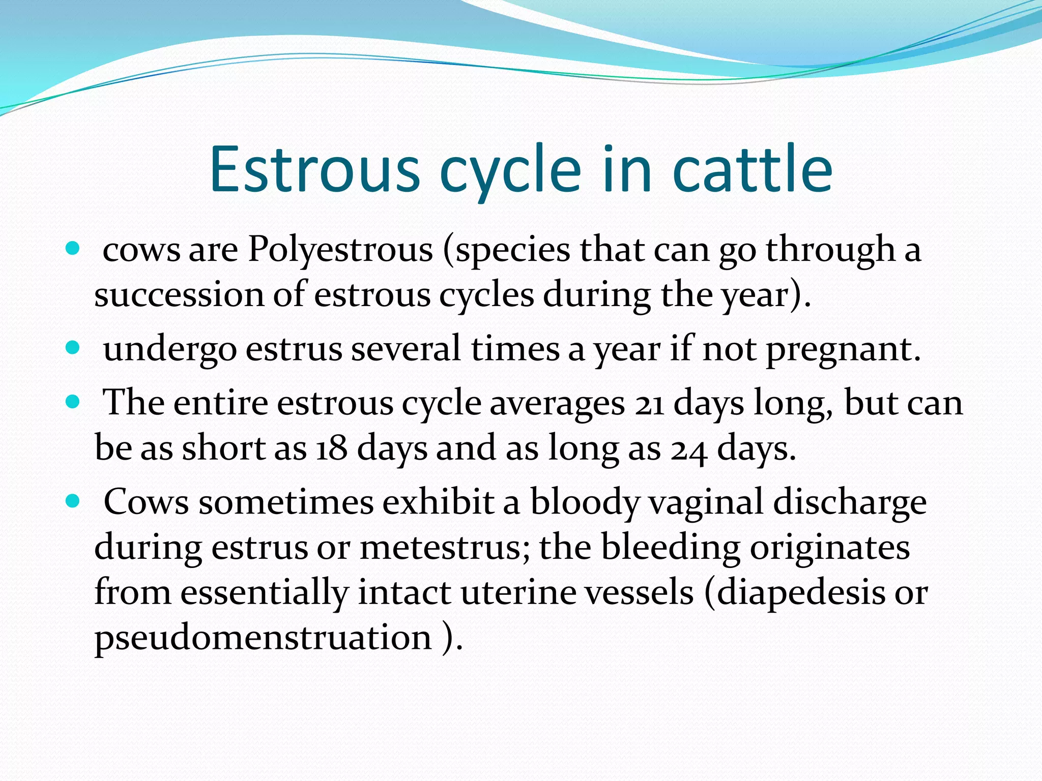 The estrous cycle | PPTX
