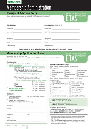 The etas journal the magazine for english professionals | PDF