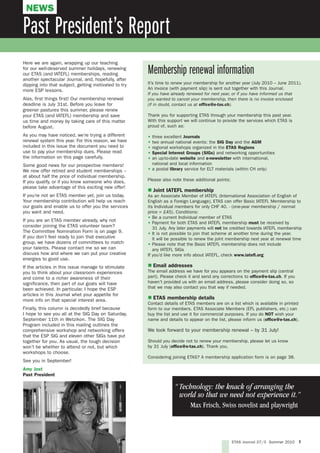 The etas journal the magazine for english professionals | PDF