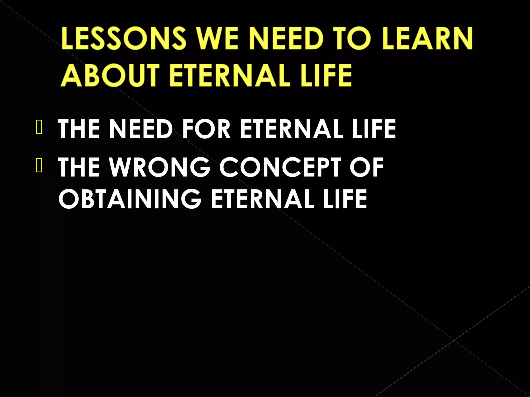 The eternal life | PPT