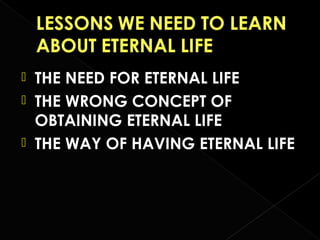 The eternal life | PPT