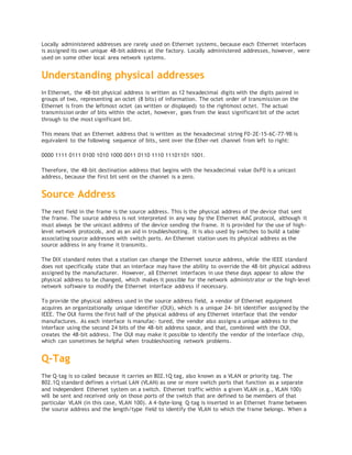 The ethernet frame a walkthrough | DOCX