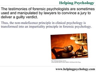 The Ethical Behavior of a Forensic Psychologist | PPT