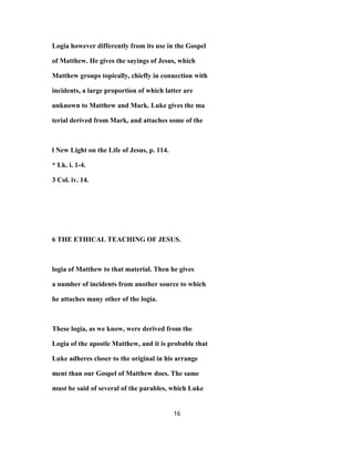 The ethical teaching of jesus | PDF