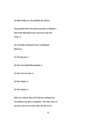 The ethical teaching of jesus | PDF