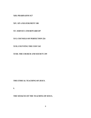 The ethical teaching of jesus | PDF