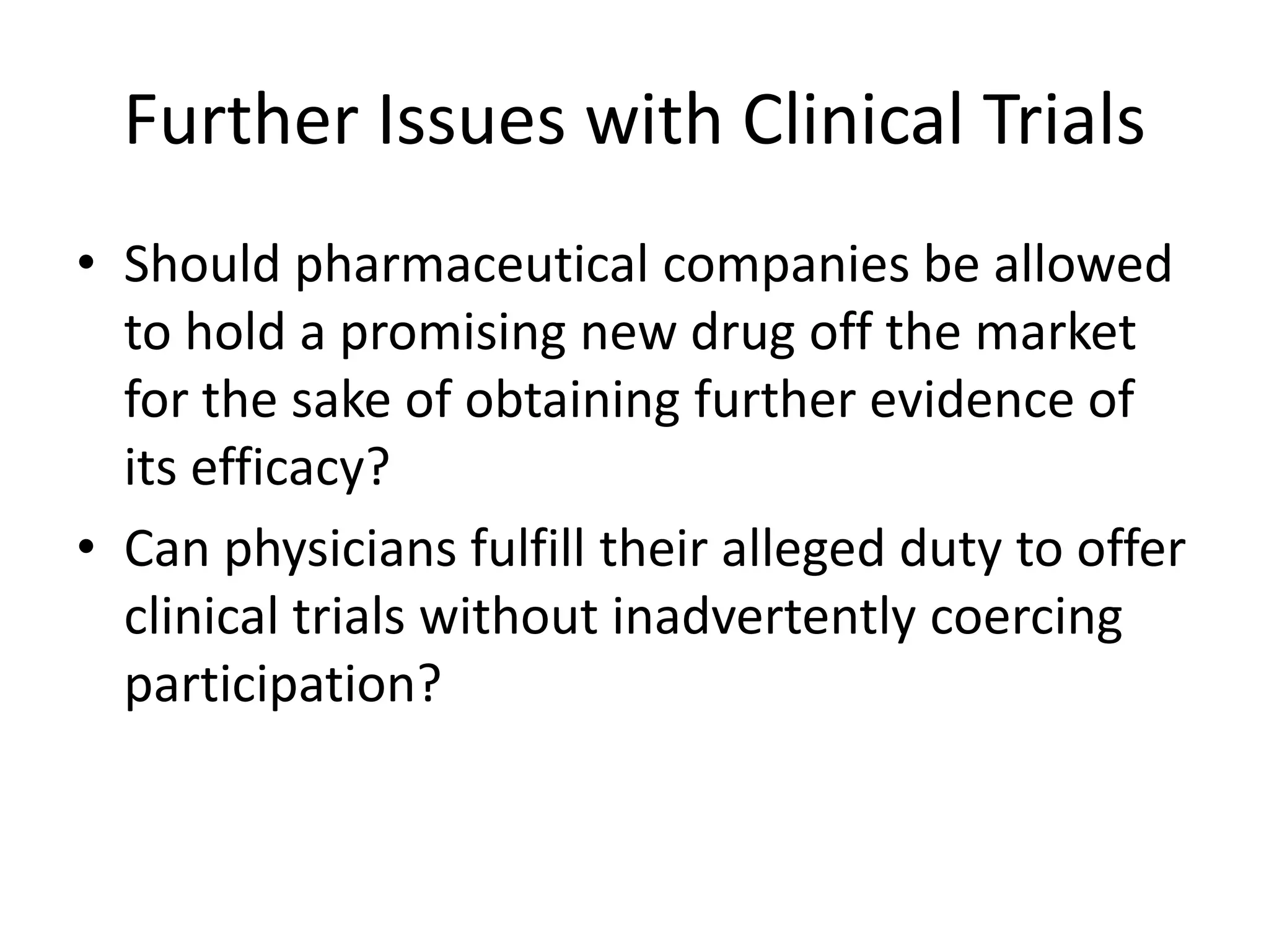 The ethics of clinical trials | PPT