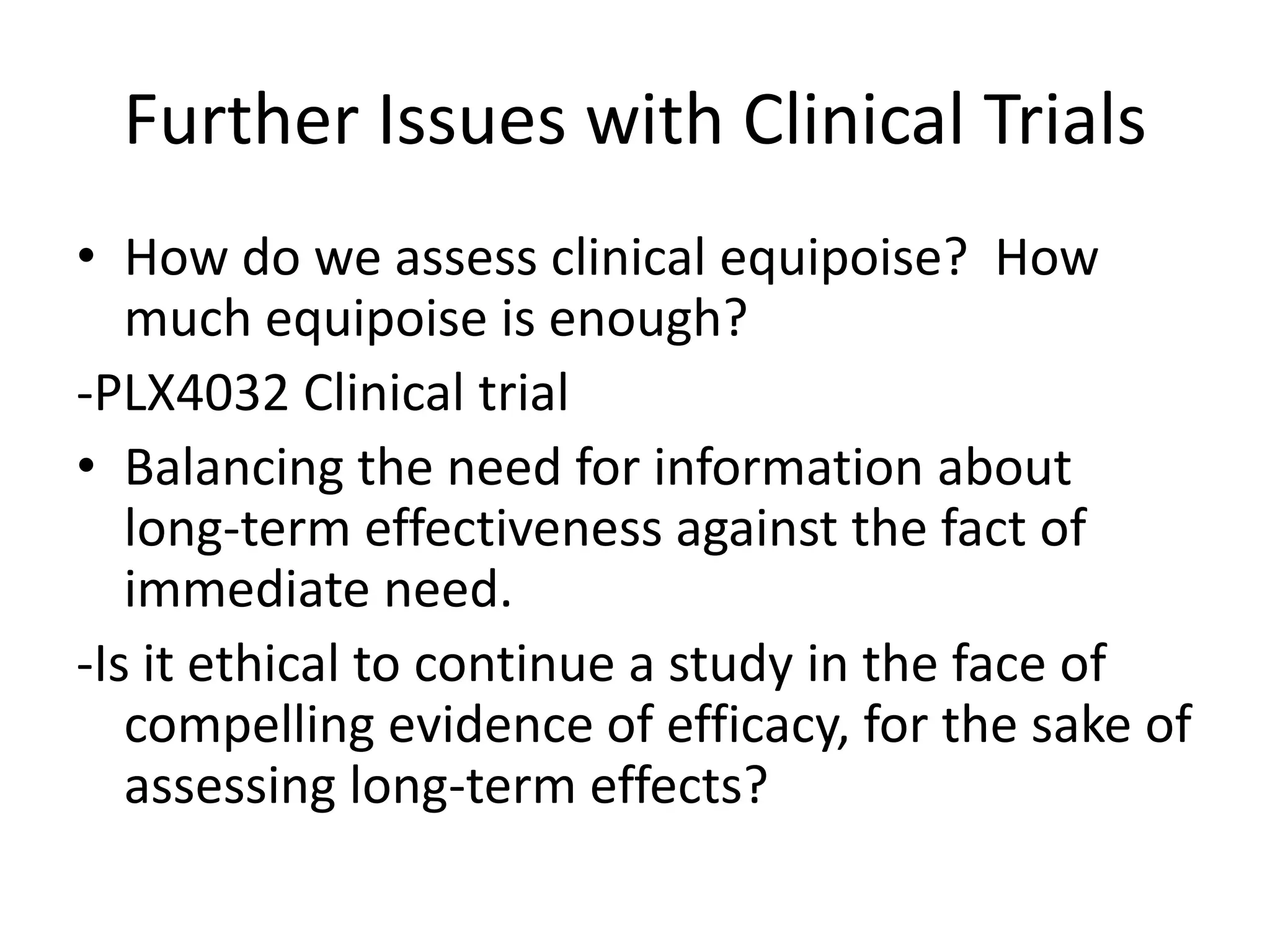 The ethics of clinical trials | PPTX
