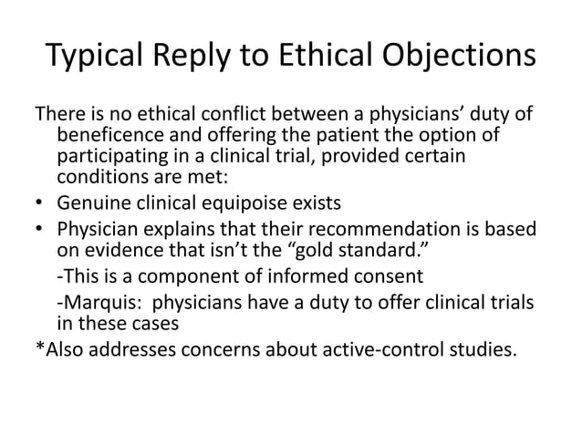 The ethics of clinical trials | PPTX