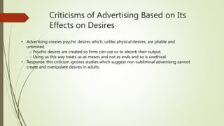 The ethics of consumer production and marketing | PPTX