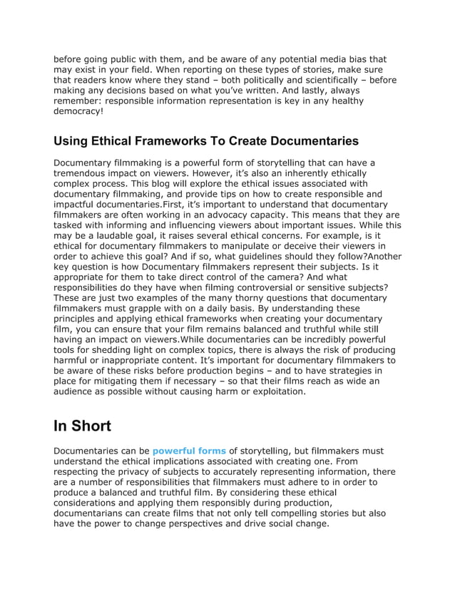 The Ethics of Documentary Filmmaking.pdf
