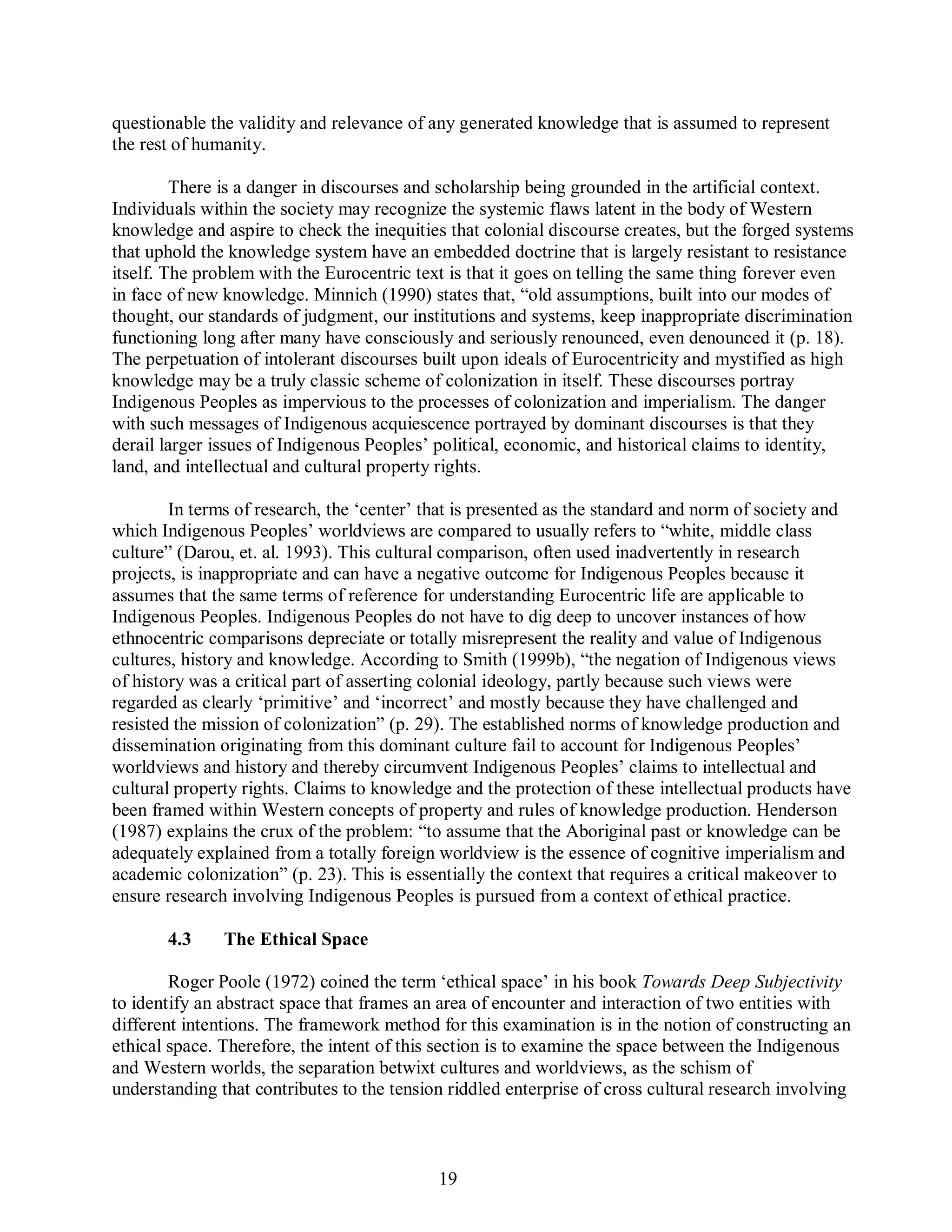 The ethics of research involving indigenous peoples | PDF