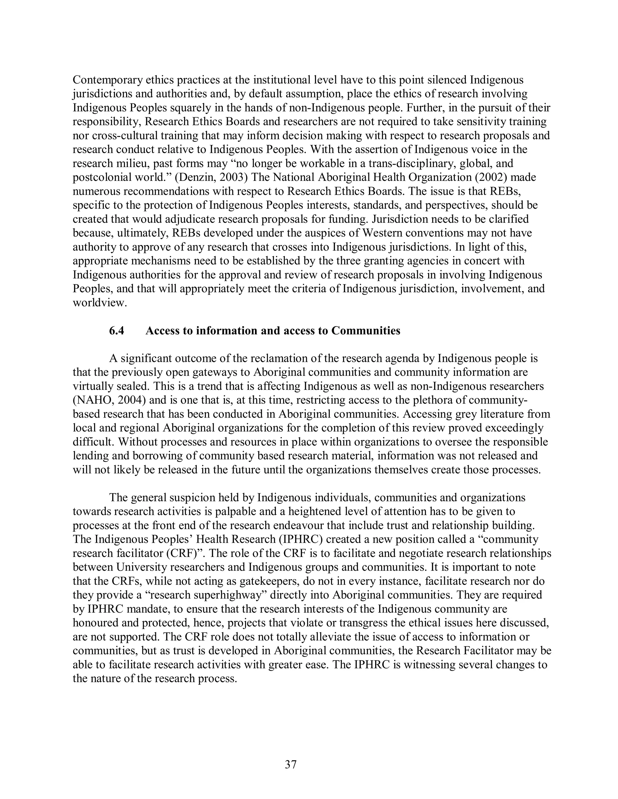 The ethics of research involving indigenous peoples | PDF