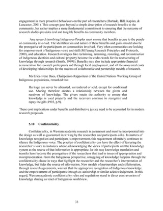 The ethics of research involving indigenous peoples | PDF