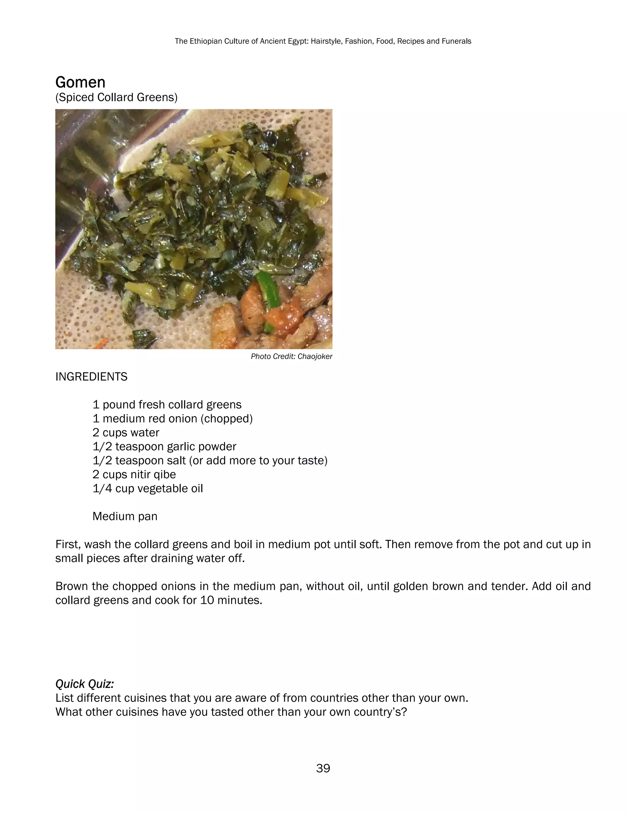 The Ethiopian Culture of Ancient Egypt: Hairstyle, Fashion, Food ...