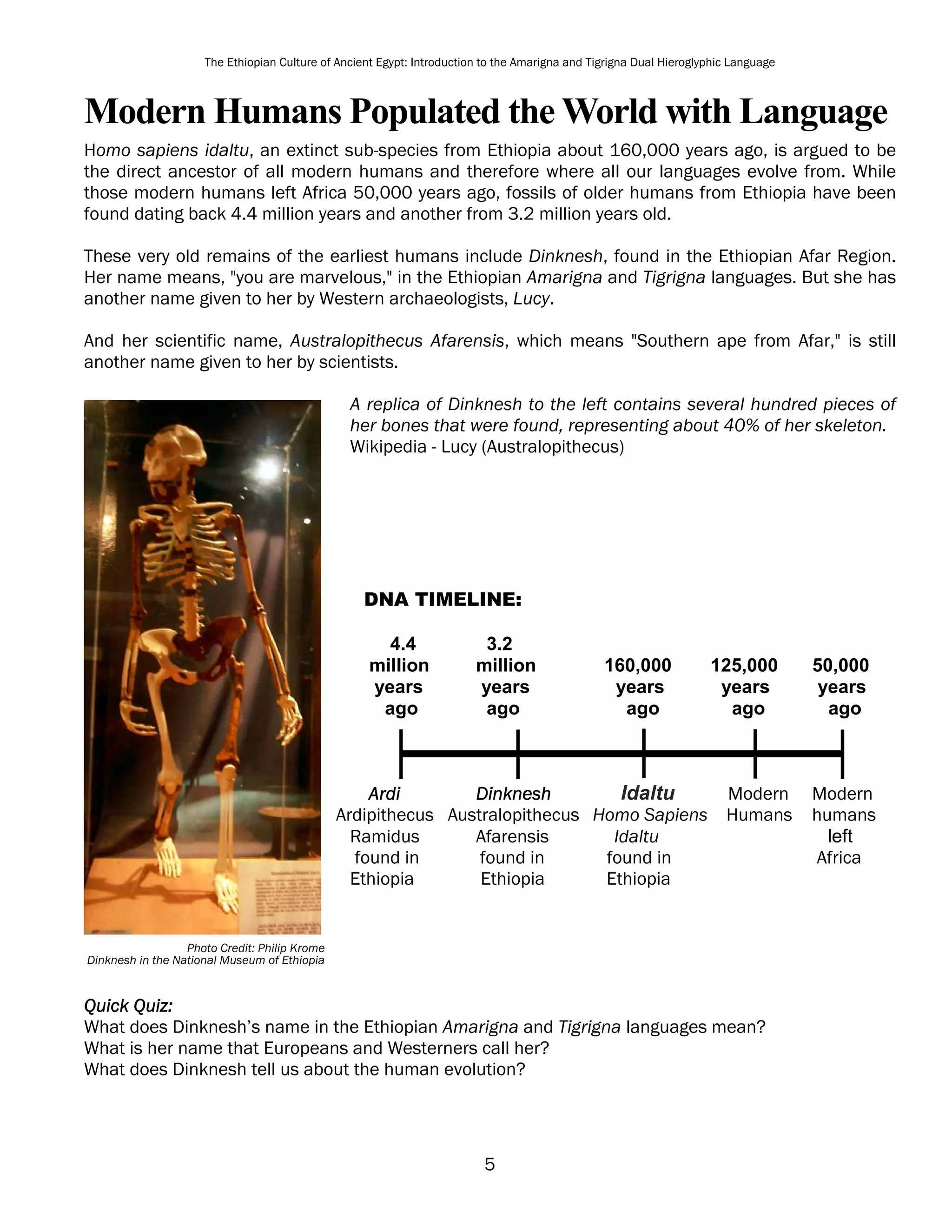 The Ethiopian Culture of Ancient Egypt: Introduction To Amarigna and ...