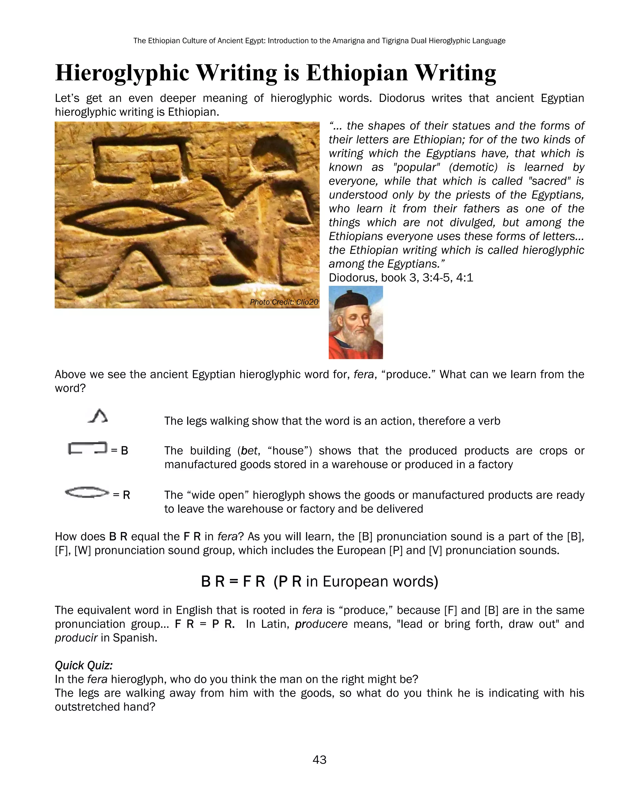 The Ethiopian Culture of Ancient Egypt: Introduction To Amarigna and ...