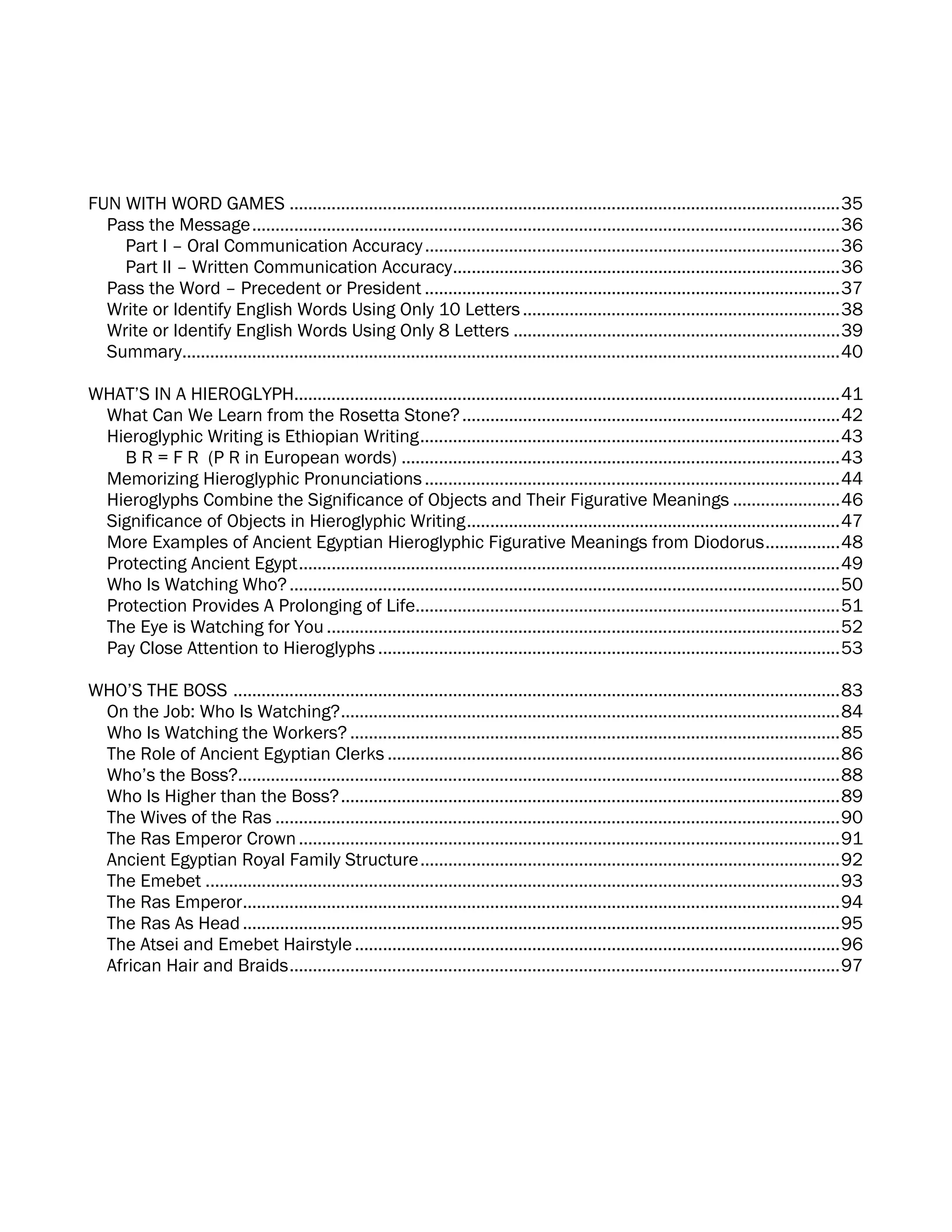 The Ethiopian Culture of Ancient Egypt: Introduction To Amarigna and ...