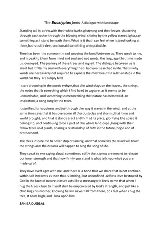 The eucalyptus trees | PDF