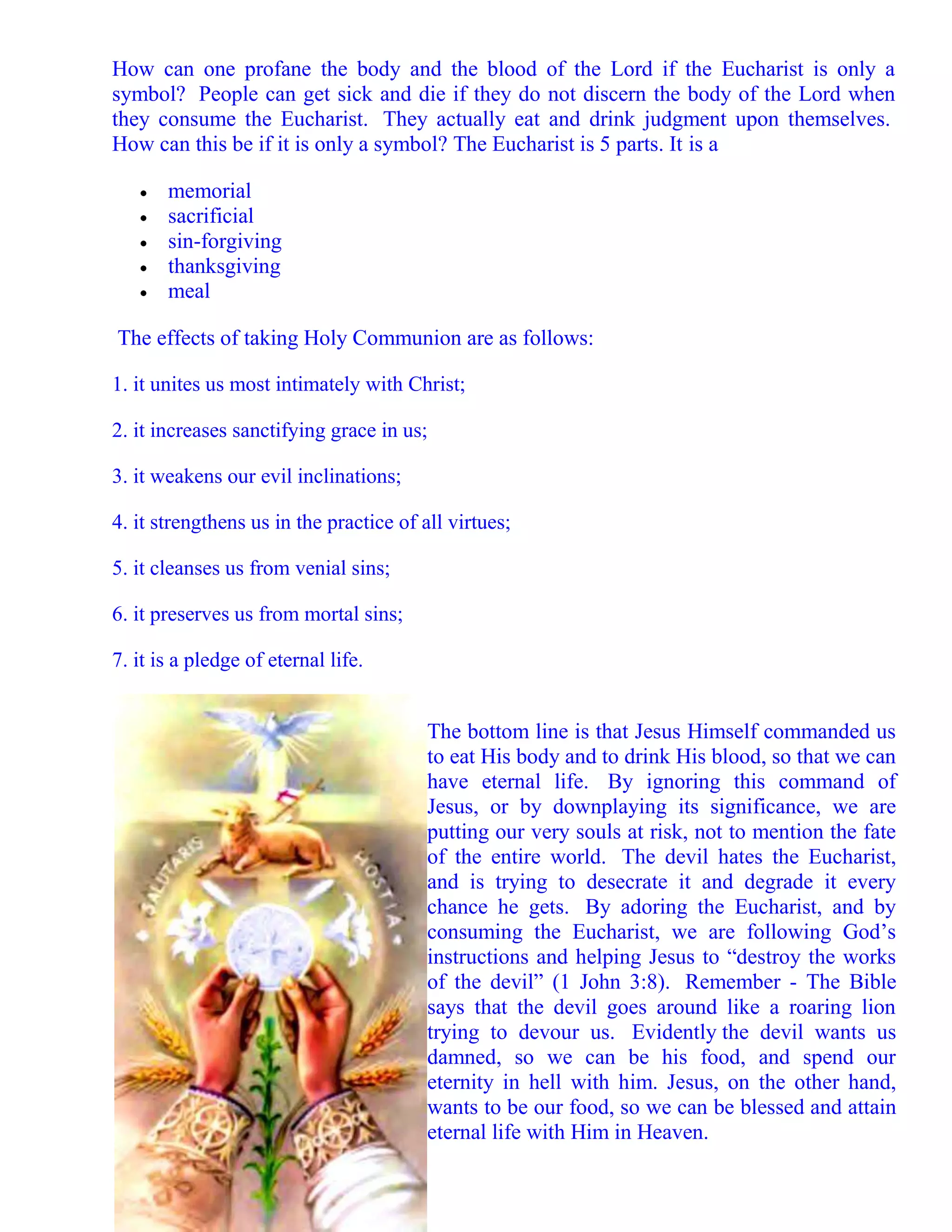 The eucharist | DOCX