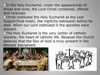 The Holy Eucharist | PPTX