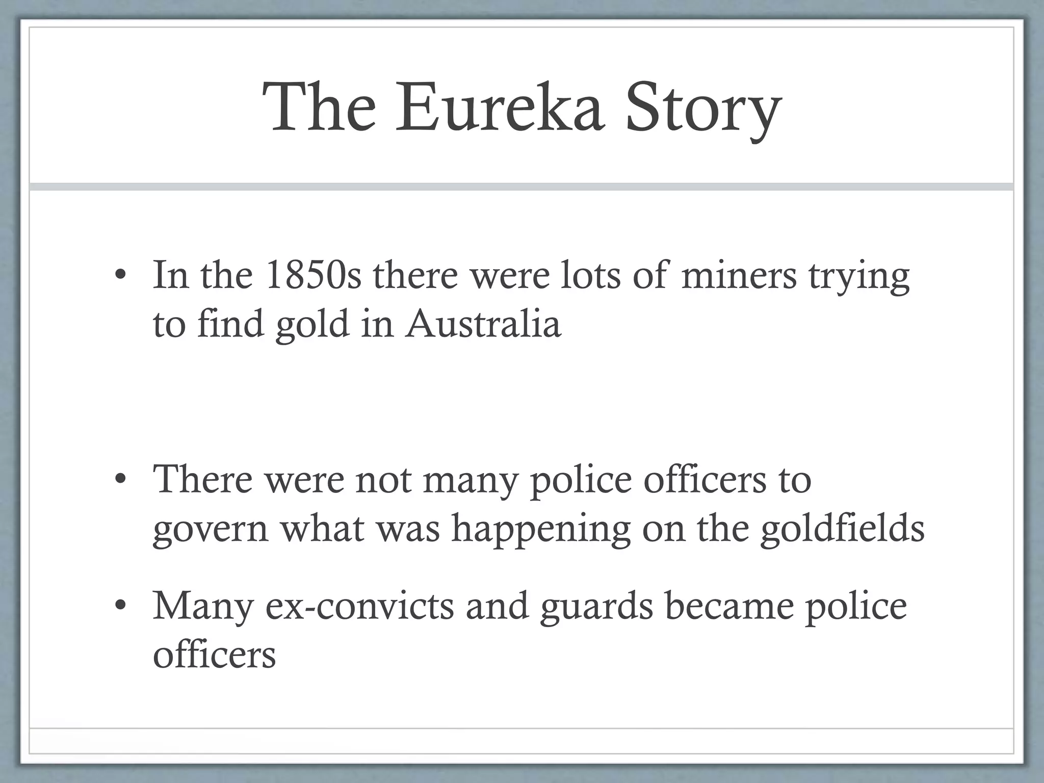 The eureka stockade | PPTX