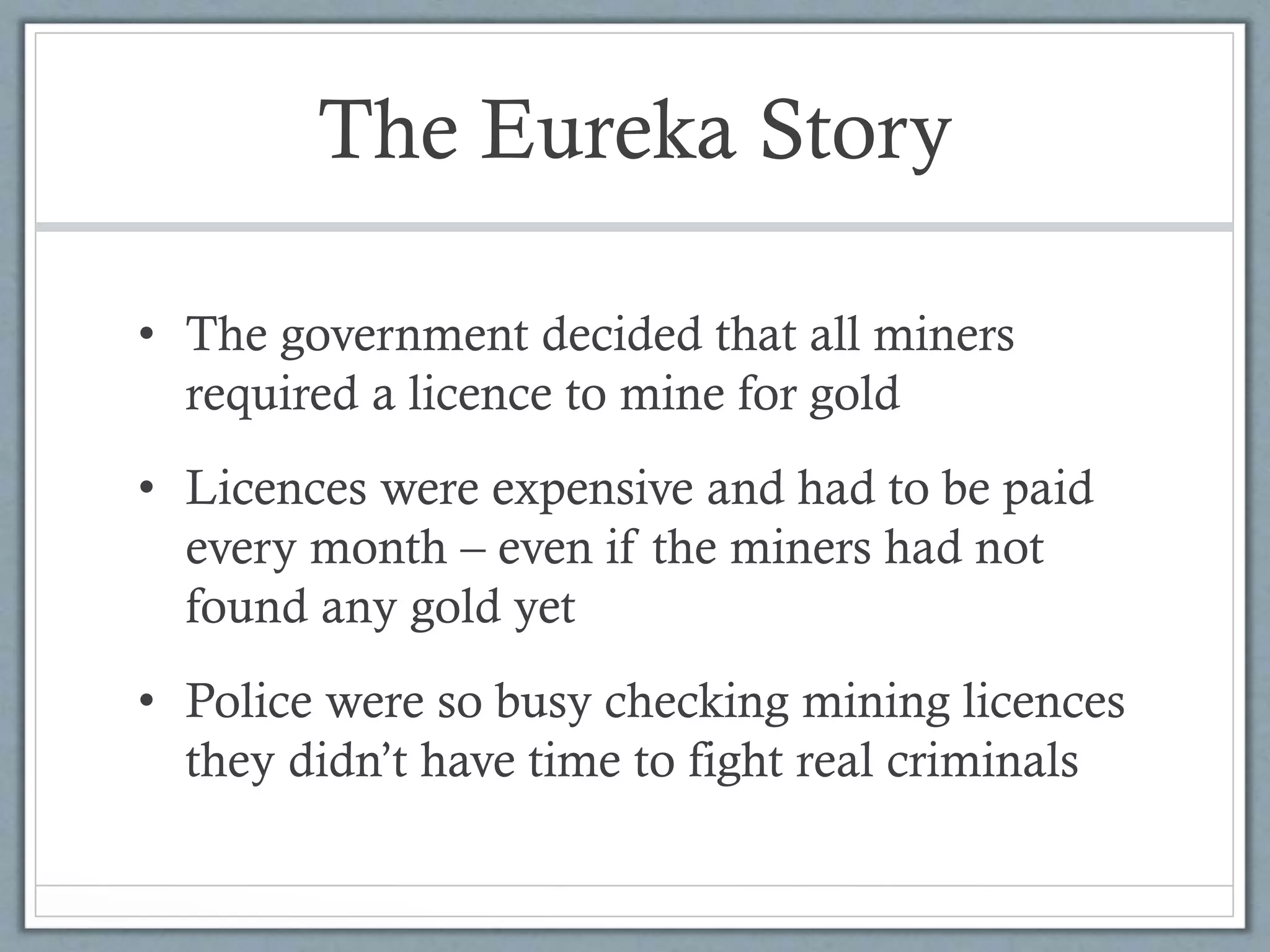 The eureka stockade | PPTX