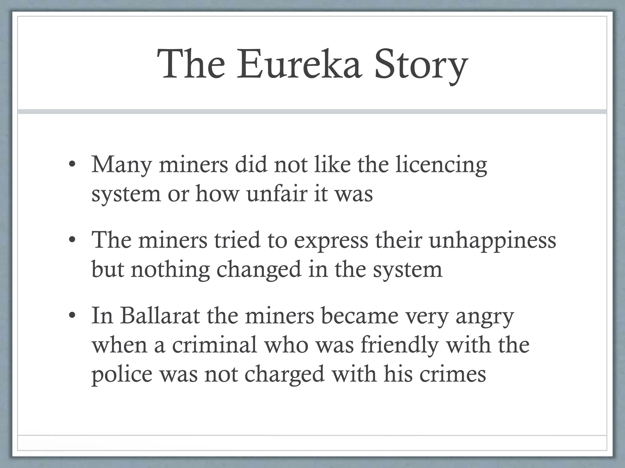 The eureka stockade | PPTX