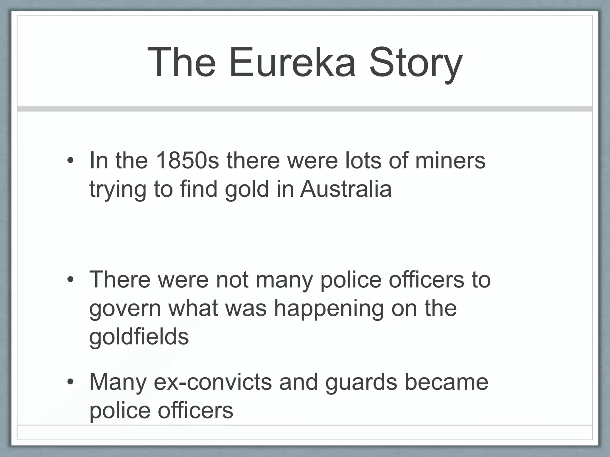 The eureka stockade | PPT
