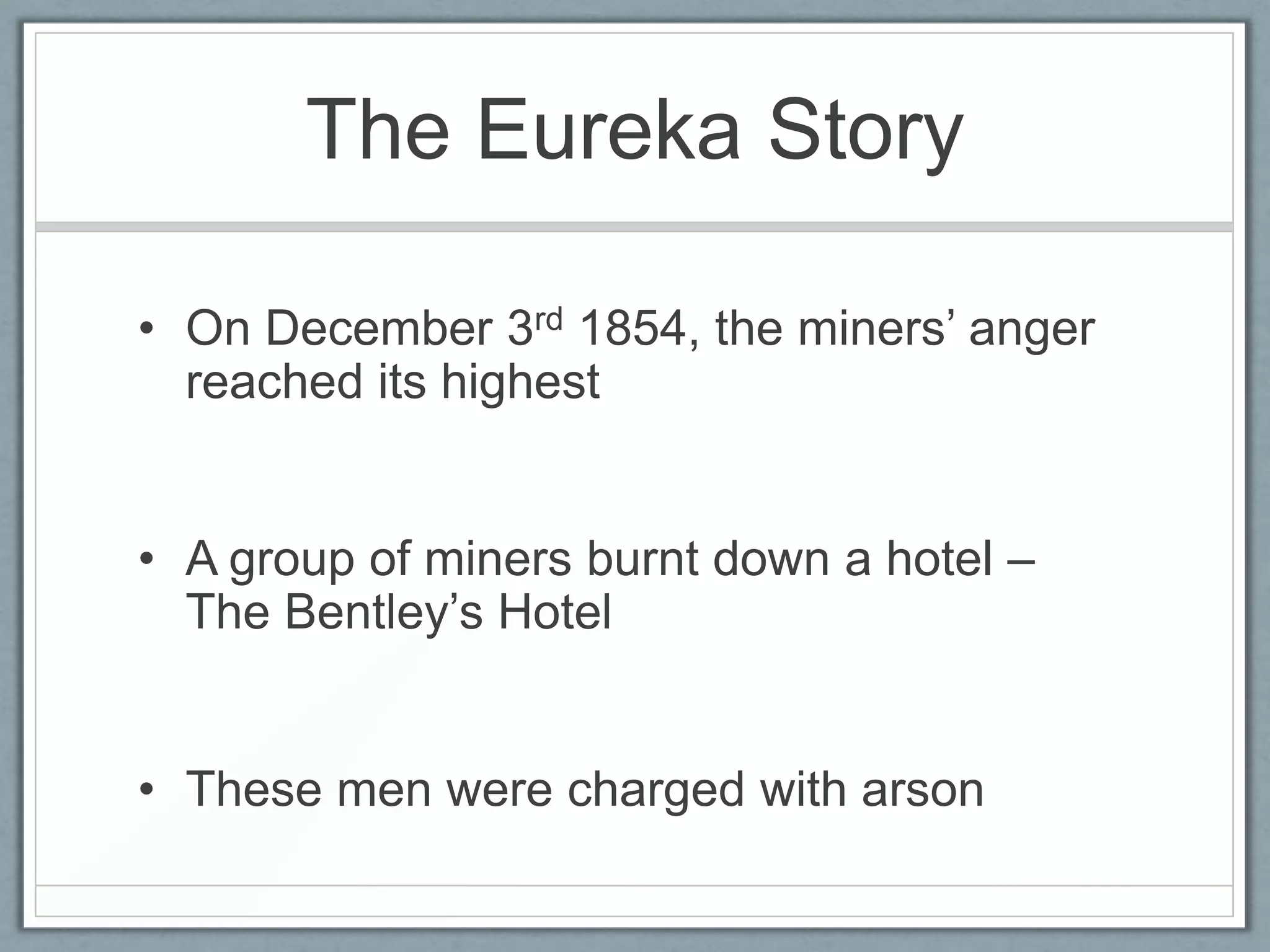 The eureka stockade | PPT