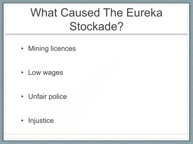 The eureka stockade | PPT