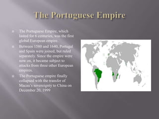The European Colonial Empires | PPTX
