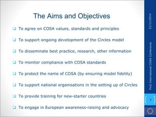 Thursday Plenary. The European CoSA Network. Elizabeth Hayes | PPT