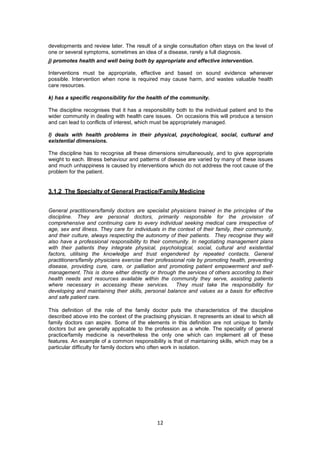 The european definition of general practice family medicine 2011 | PDF