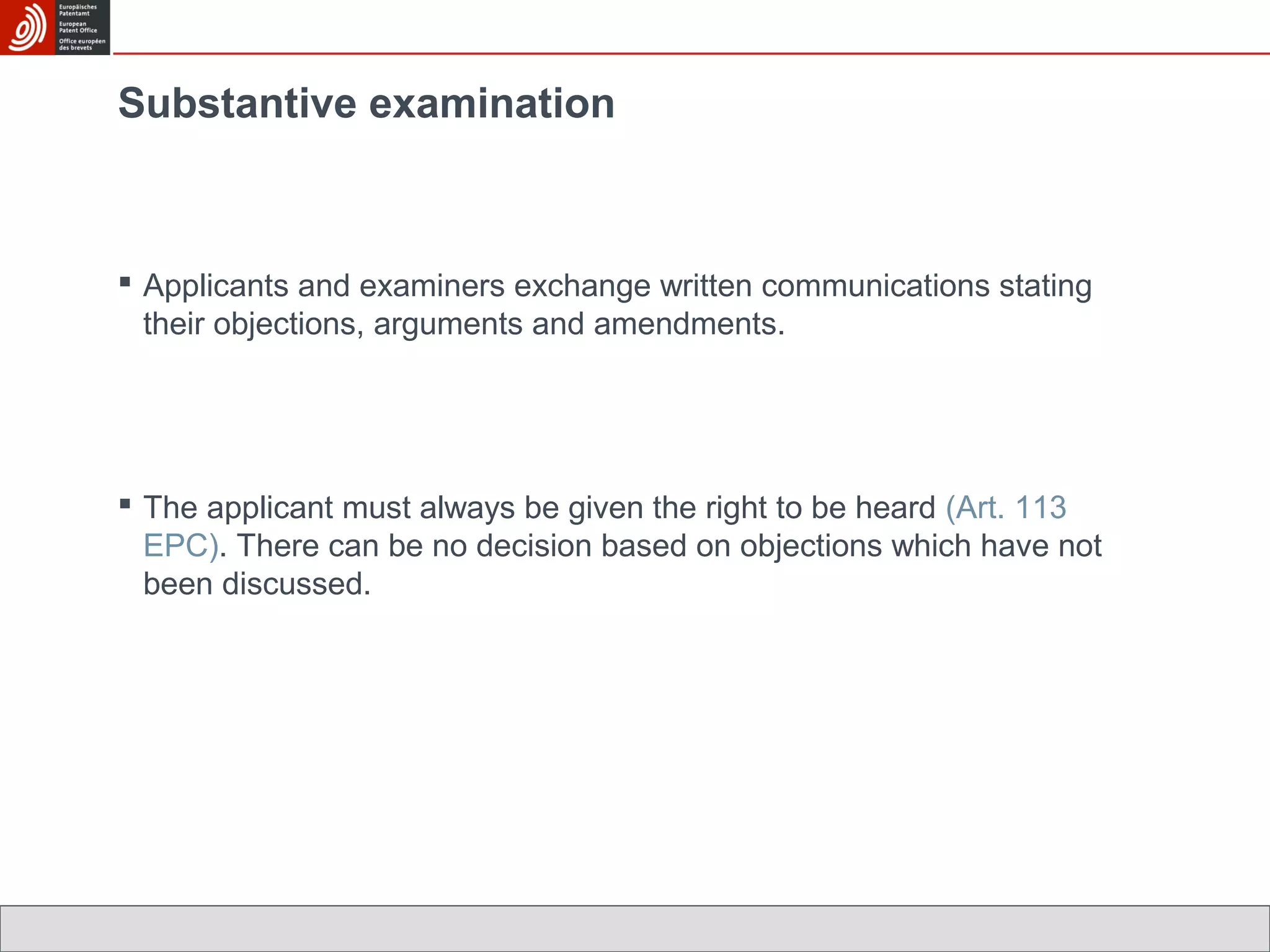 The European (EP) grant procedure | PPT