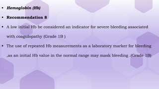 The European guidelines on management of major bleeding and ...