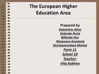 The european higher_education_area | PPTX