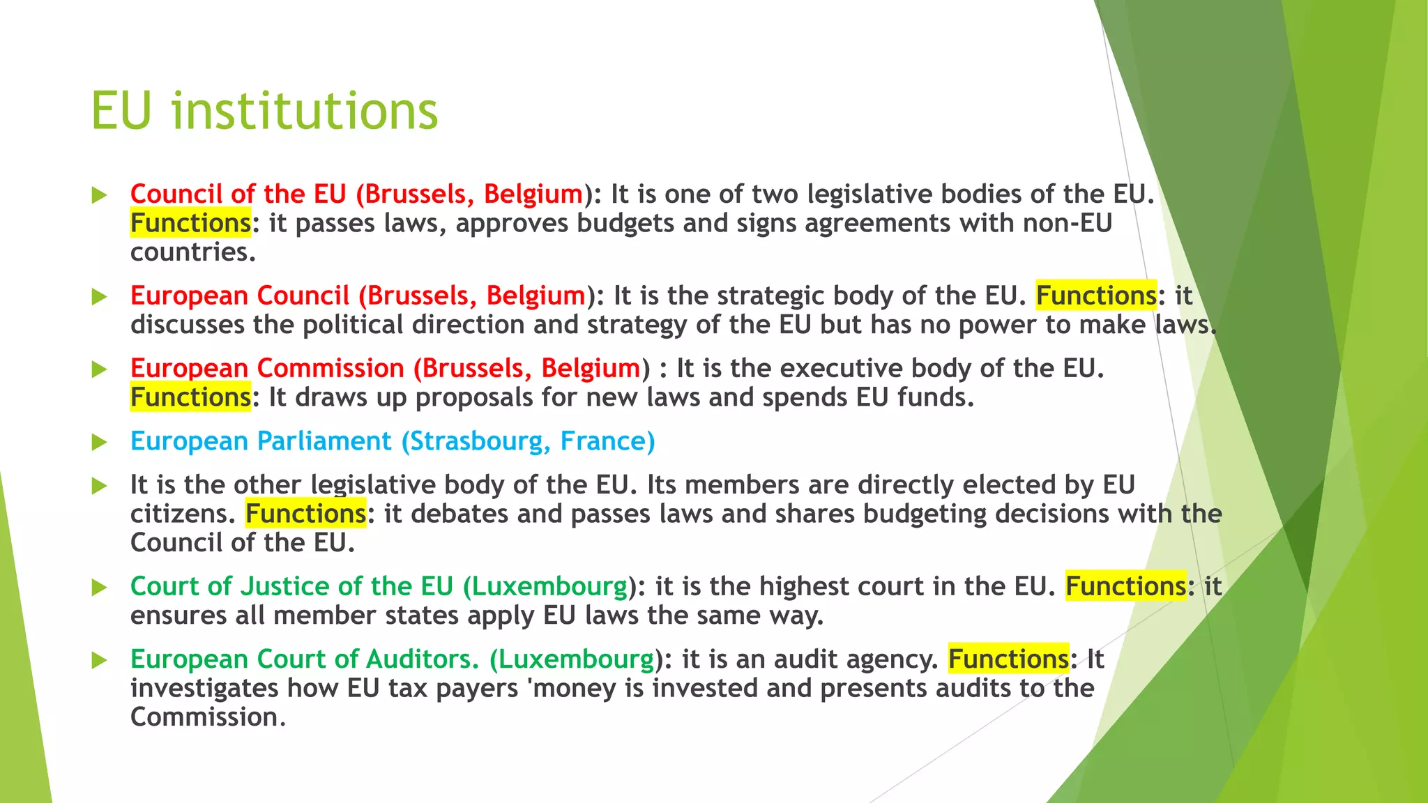 The european union | PPT