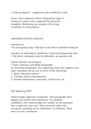 The Evaluation ArgumentChapter 14, Practical ArgumentMig.docx