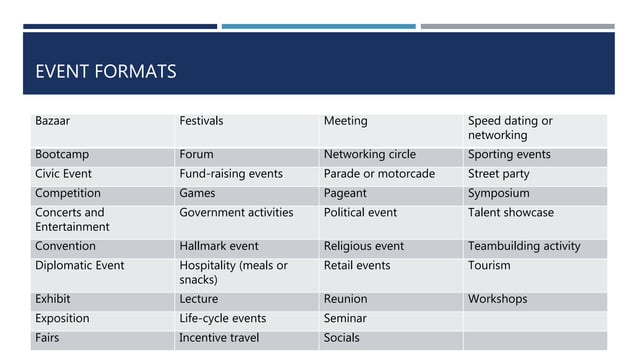 The event concept | PPTX