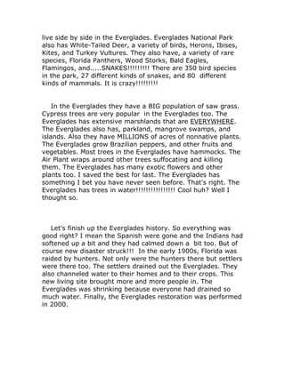 The Everglades National Park | DOC