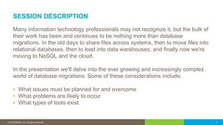 IDERA Live | The Ever Growing Science of Database Migrations | PPTX